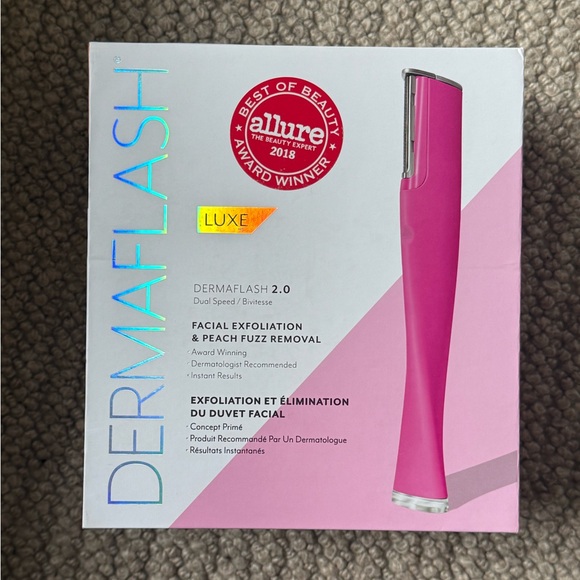 DermaFlash | Skincare | Luxe Advanced Sonic Dermaplaning Peach Fuzz ...